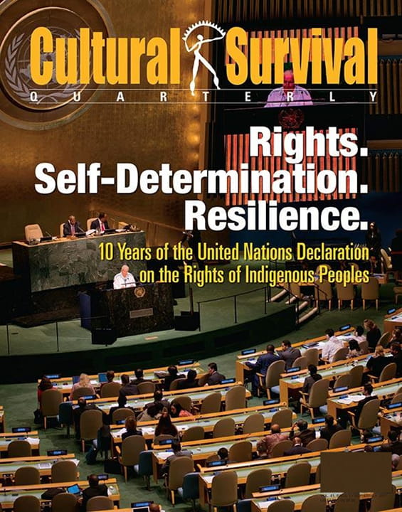 Cultural Survival Quarterly Magazine | Cultural Survival Quarterly ...