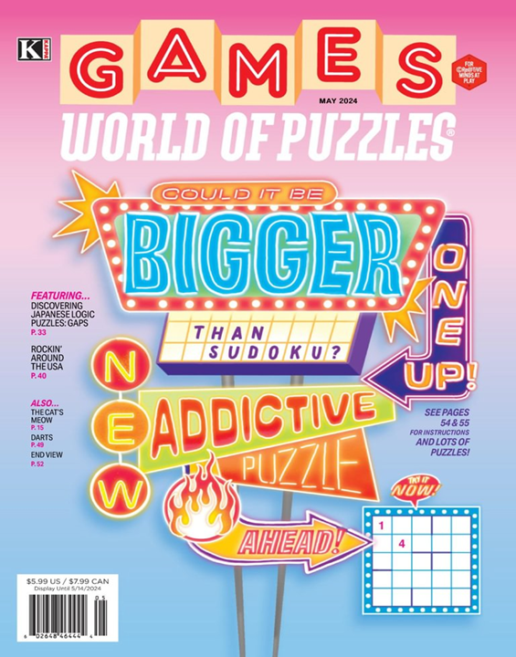 Games World Of Puzzles Magazine Subscription | MagazineLine